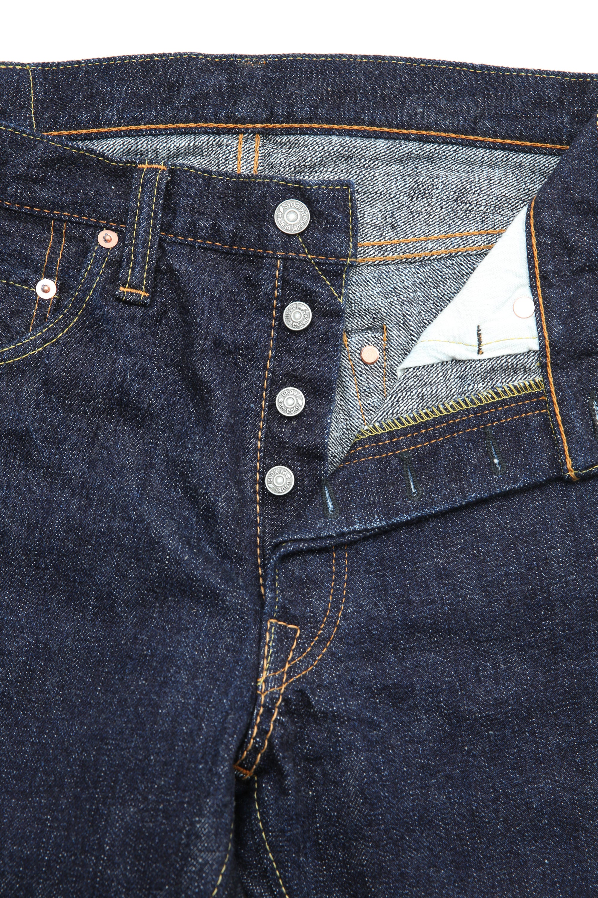 Pure Blue Japan Woven Jeans 16.5oz Slub Denim Regular Straight Wash ...