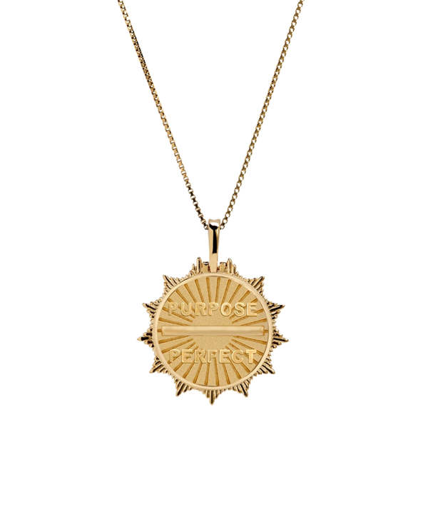 Awe Inspired Purpose Over Perfect Affirmation Necklace | Garmentory