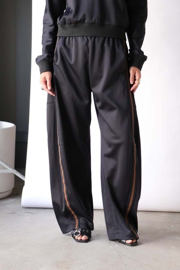 Tibi Active Knit Winslow Pant - Black | Garmentory