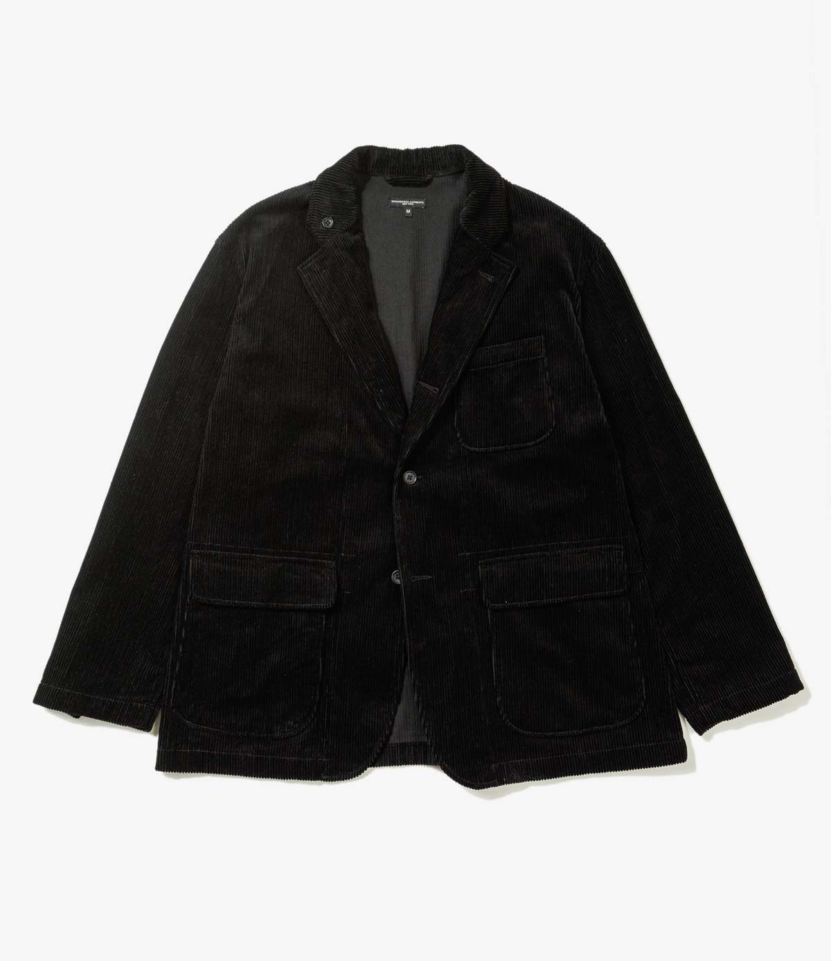 Engineered Garments Cotton 8W Corduroy Loiter Jacket - Black | Garmentory