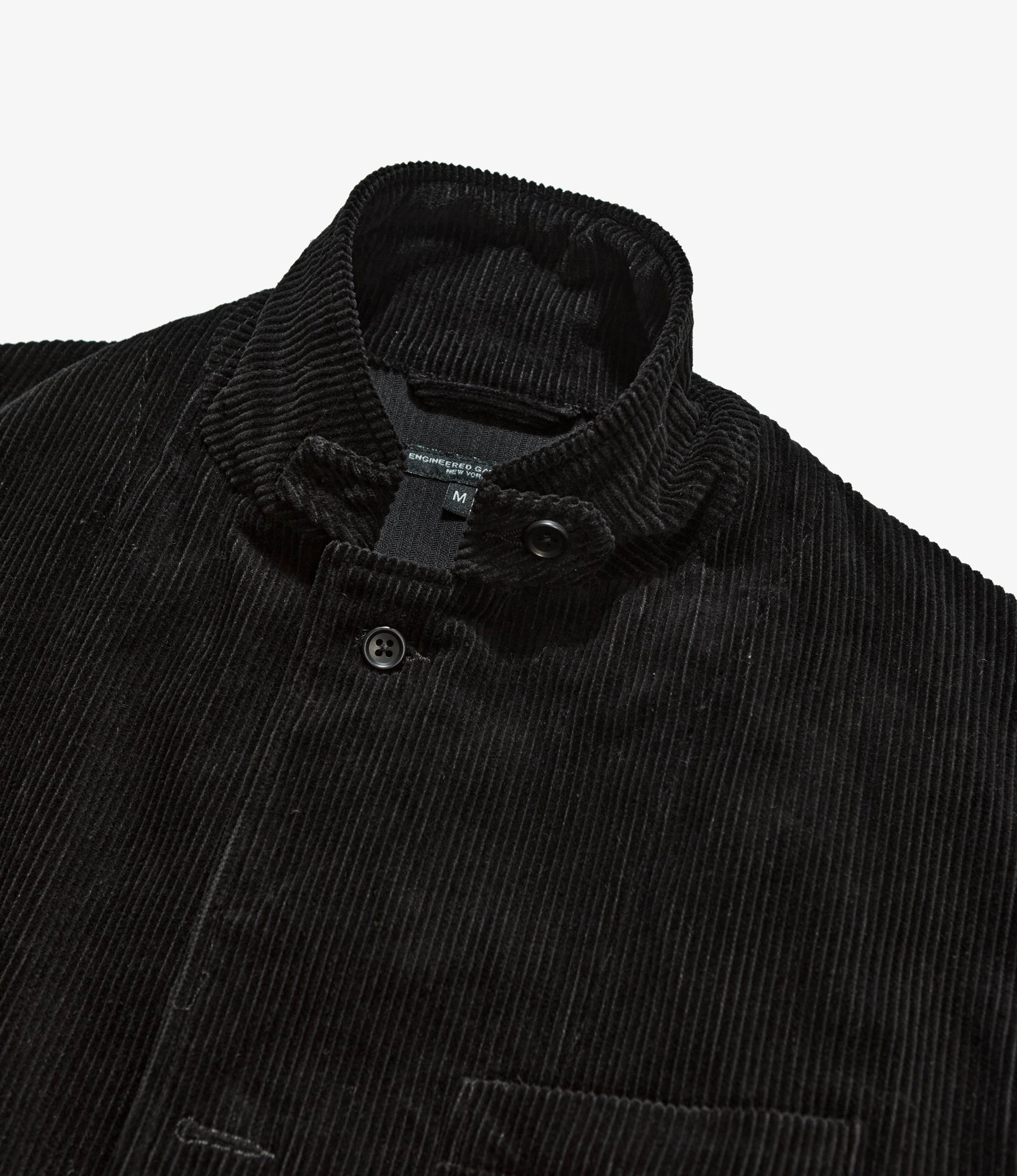 Engineered Garments Cotton 8W Corduroy Loiter Jacket - Black | Garmentory