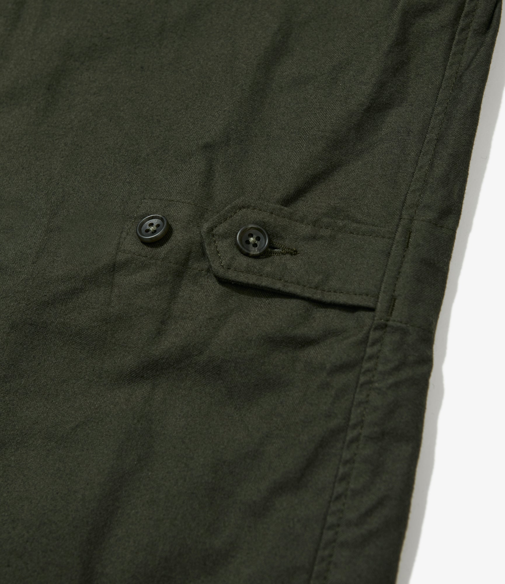 Engineered Garments Cotton Brushed HB Loiter Jacket - Olive | Garmentory