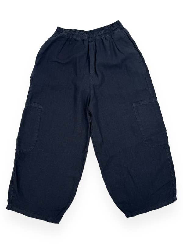 Meals F.D.A. Linen Chef Pant - Black Washed | Garmentory