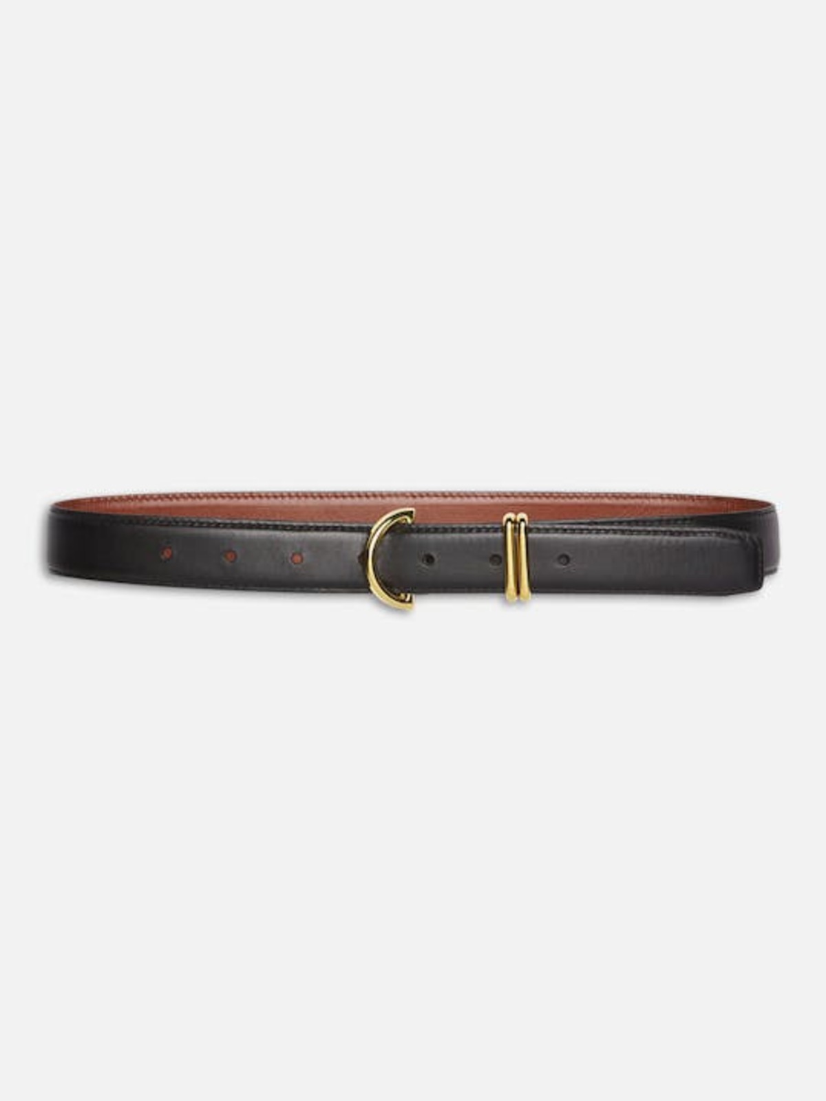 FRAME Denim Crescent Belt - Black | Garmentory