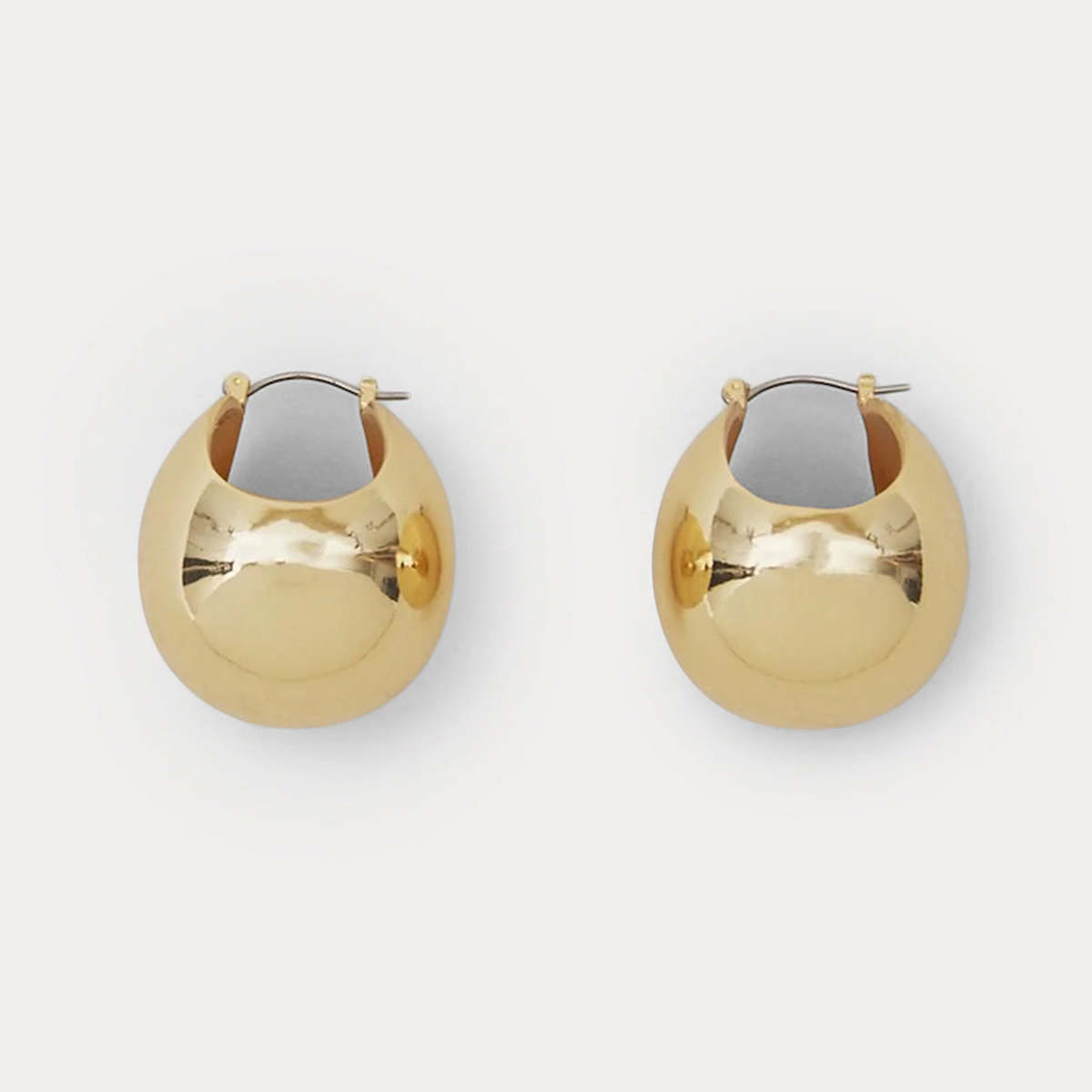 Rachel Comey Large Keel Hoop Earrings - Gold | Garmentory
