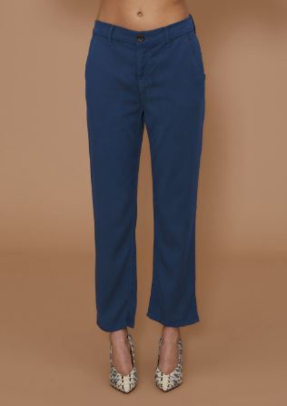 Le Jean Sloan Slim Trouser - Sandwashed Navy | Garmentory