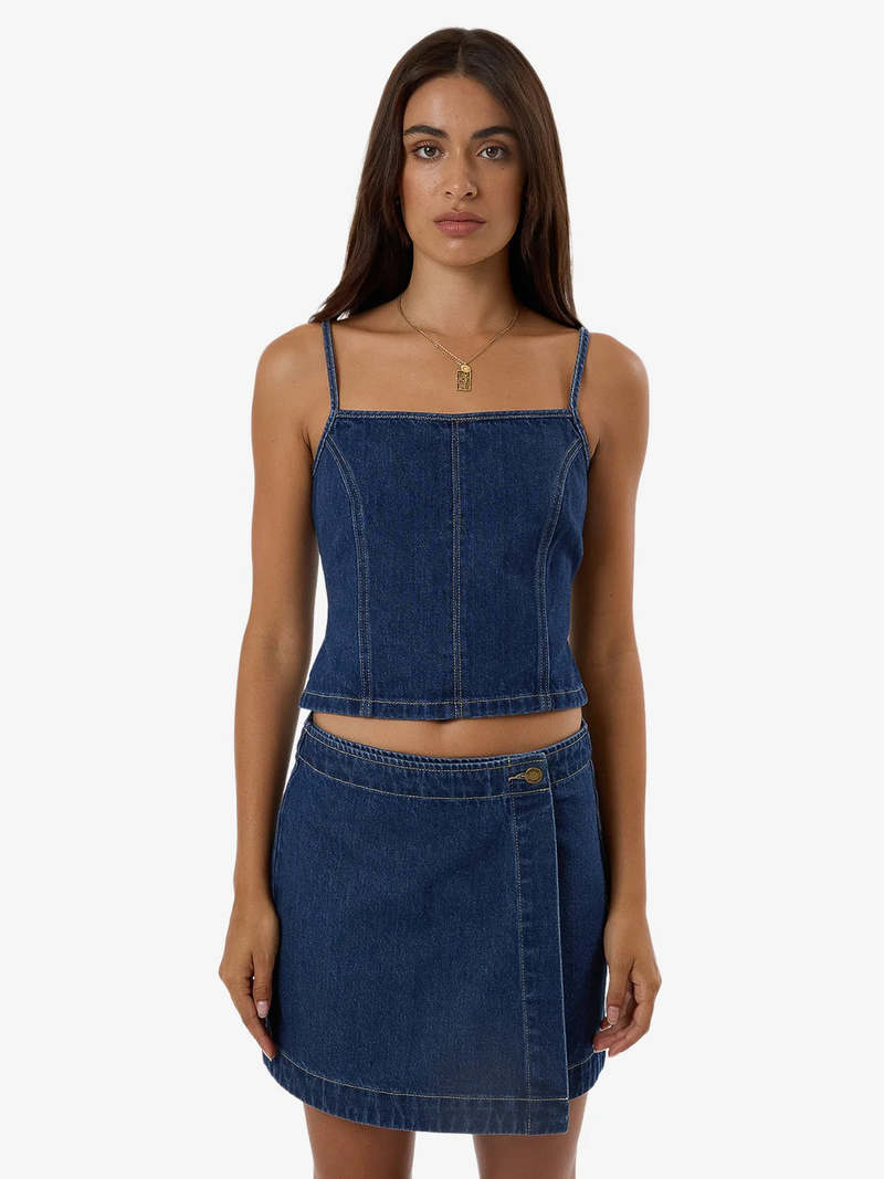 Thrills Rory Denim Top - Union Blue | Garmentory