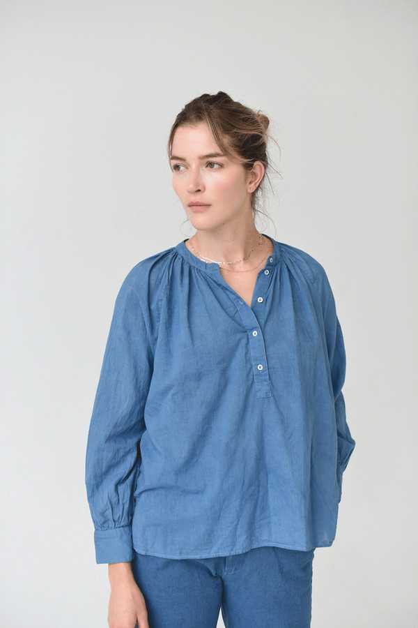 M.PATMOS Foster Shirt - Indigo | Garmentory