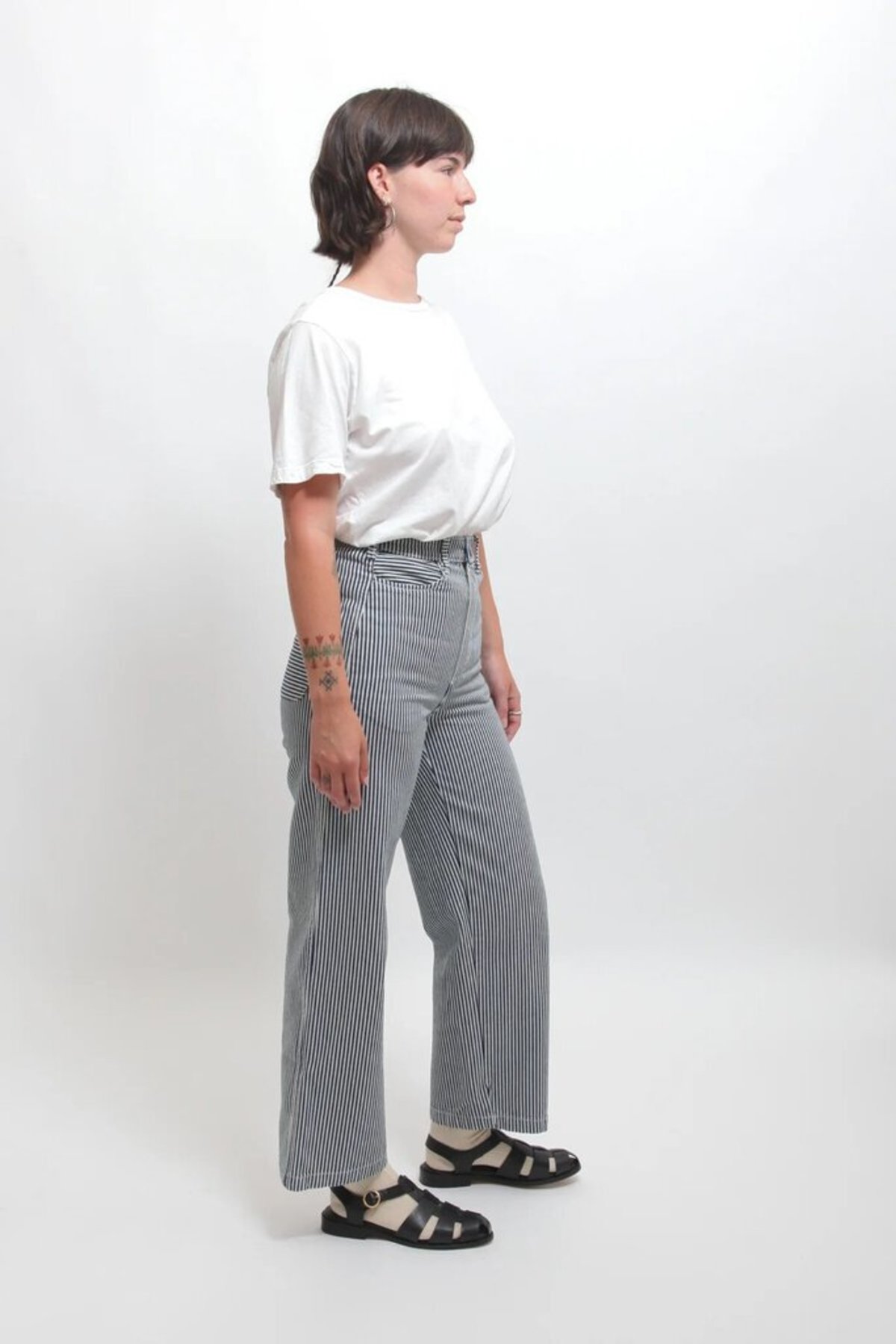 Gravel & Gold Conductor Stripe Placer Pants - Hickory Stripe | Garmentory