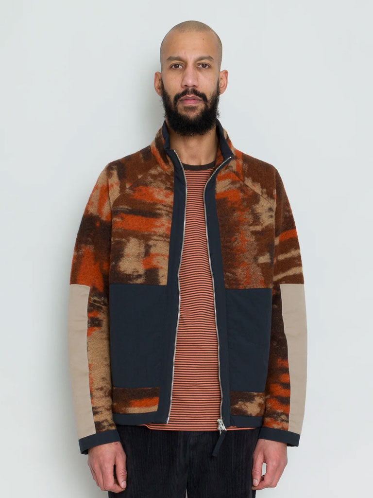 Folk Signal Fleece - Rust Multi Checkerboard | Garmentory