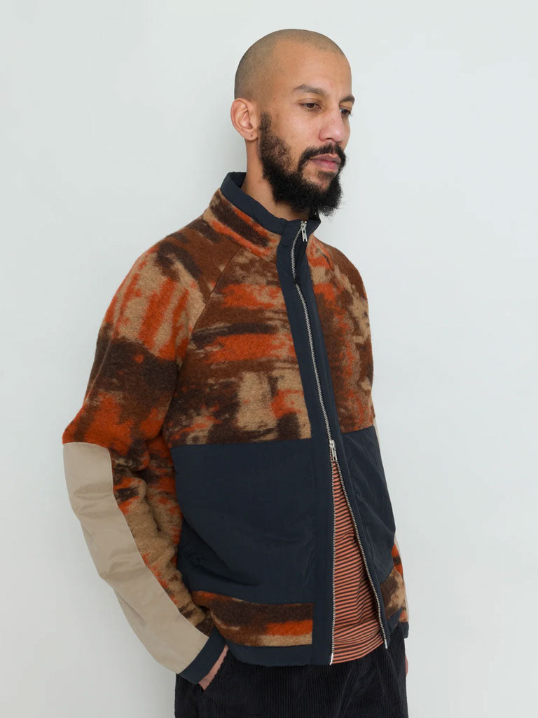 Folk Signal Fleece - Rust Multi Checkerboard | Garmentory