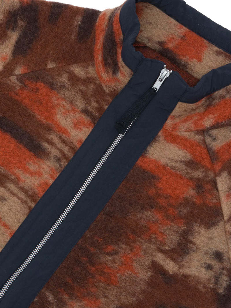 Folk Signal Fleece - Rust Multi Checkerboard | Garmentory