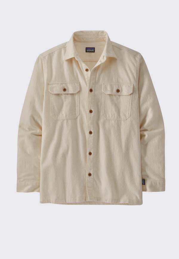 Patagonia L/S Organic Cotton MW Fjord Flannel Shirt - Undyed Natural | Garmentory