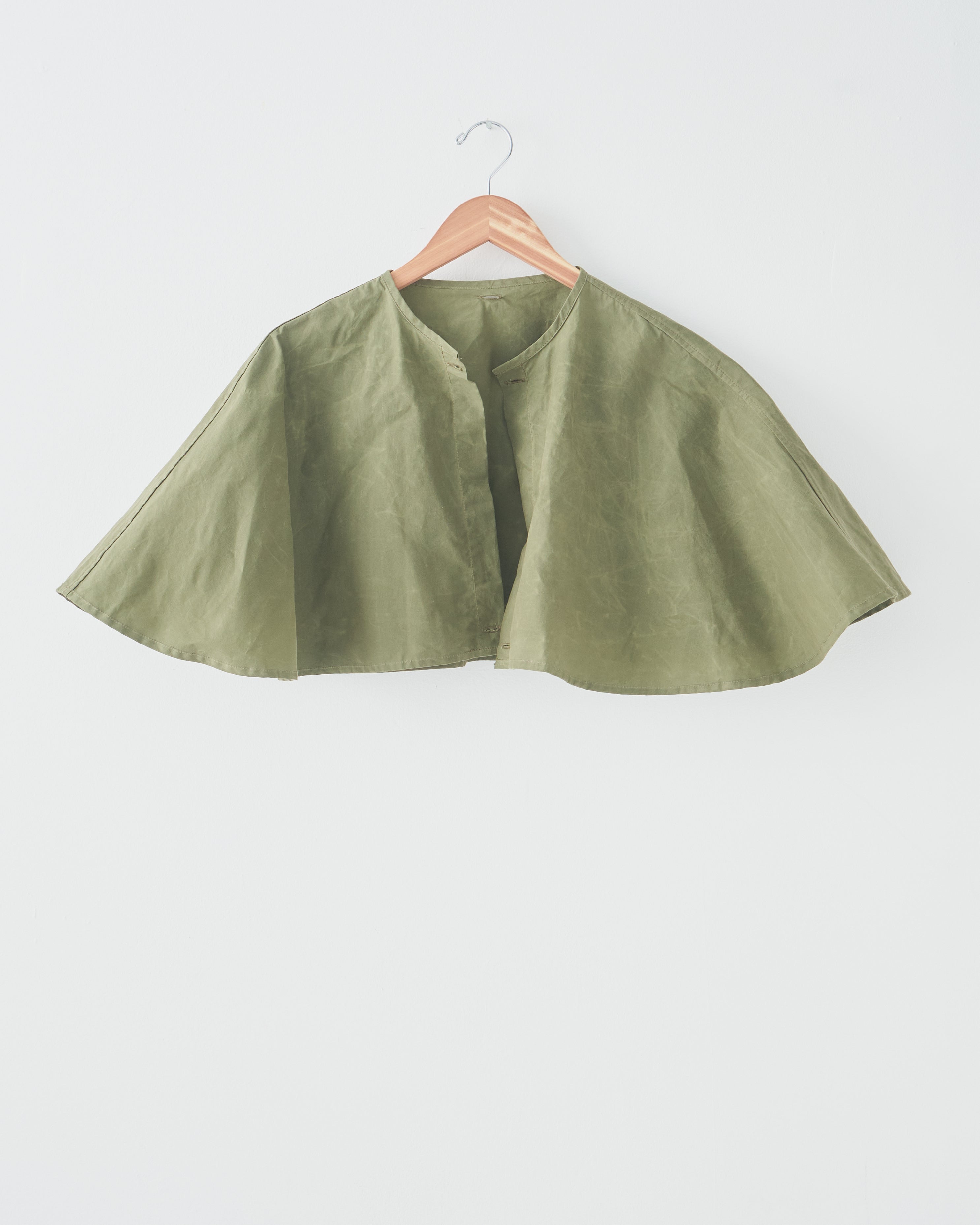 CAWLEY STUDIO British Dry Oilskin Alma Mac - Army | Garmentory