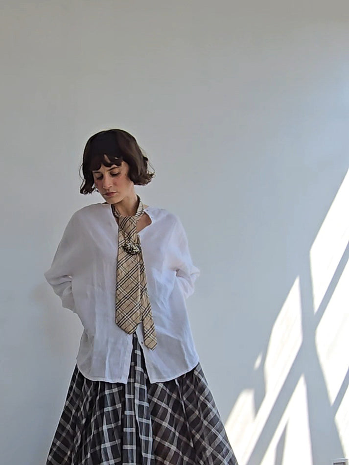 Italian Linen Blouse - White | Garmentory