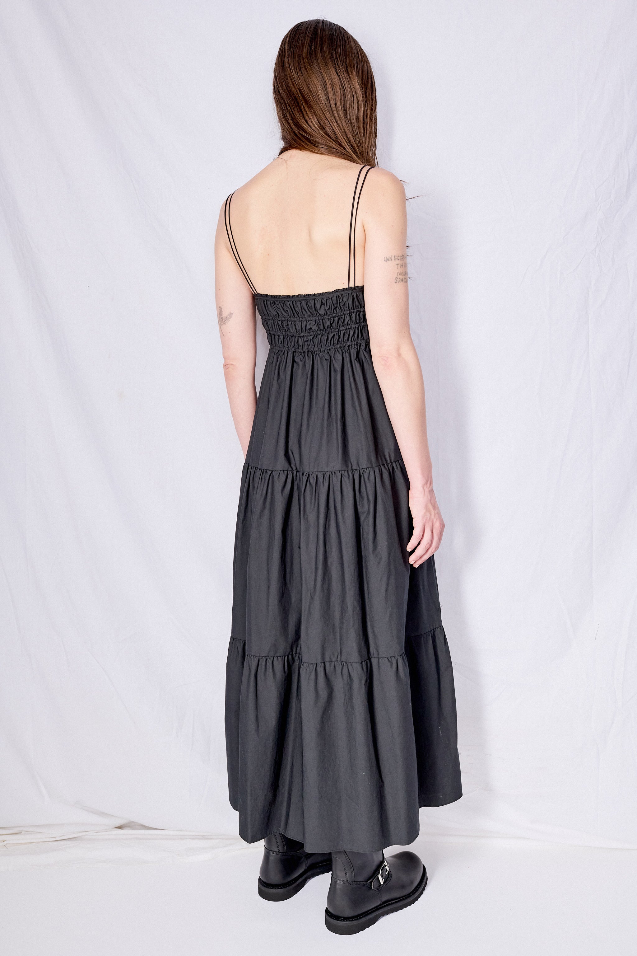 Assembly Cotton Ruffle Dress - Black | Garmentory