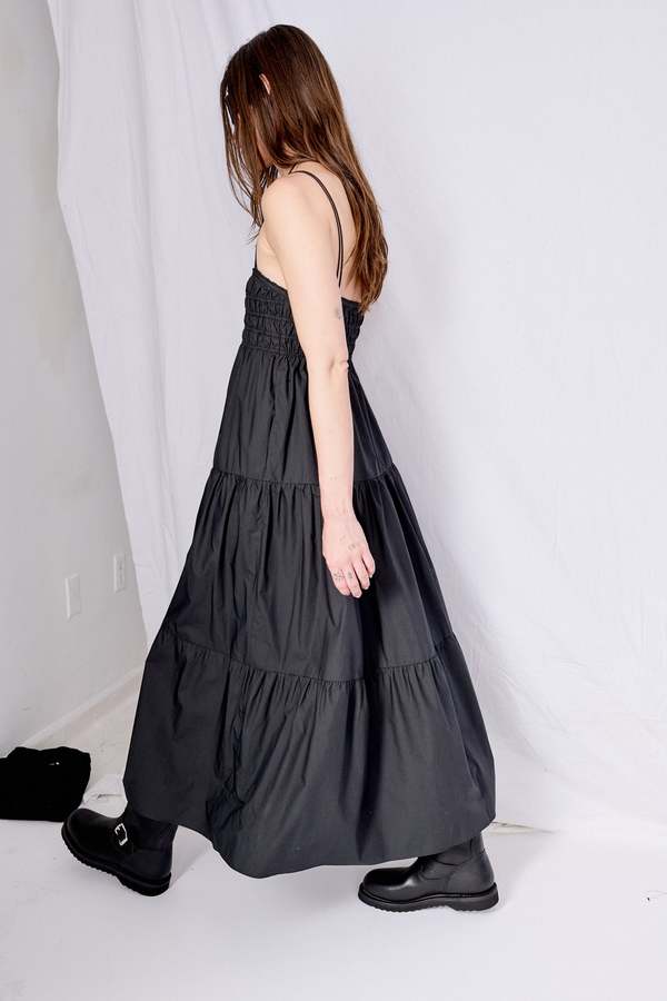 Assembly Cotton Ruffle Dress - Black | Garmentory