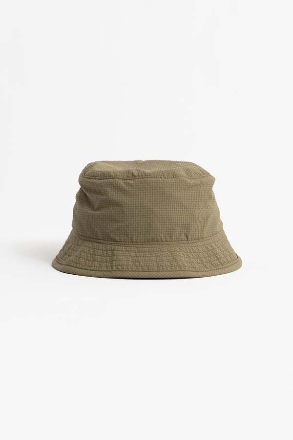 Found Feather Boonie Crusher Hat - Gingham Olive | Garmentory