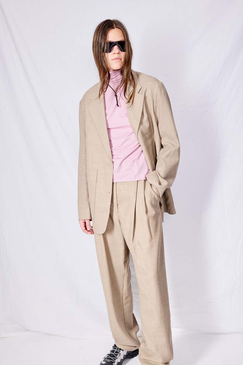 Studio Nicholson Conde Jacket - Straw Melange | Garmentory