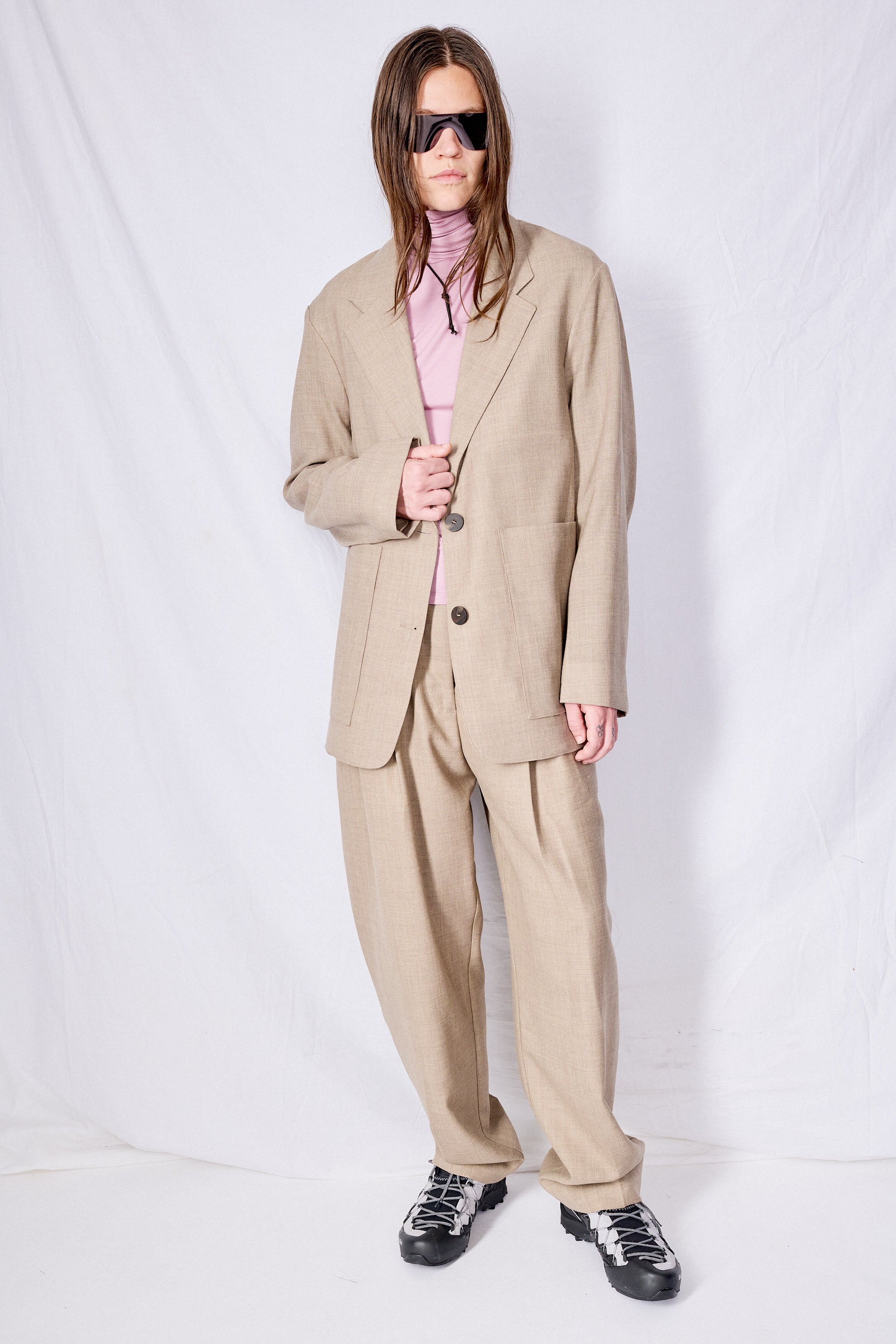 Studio Nicholson Conde Jacket - Straw Melange | Garmentory