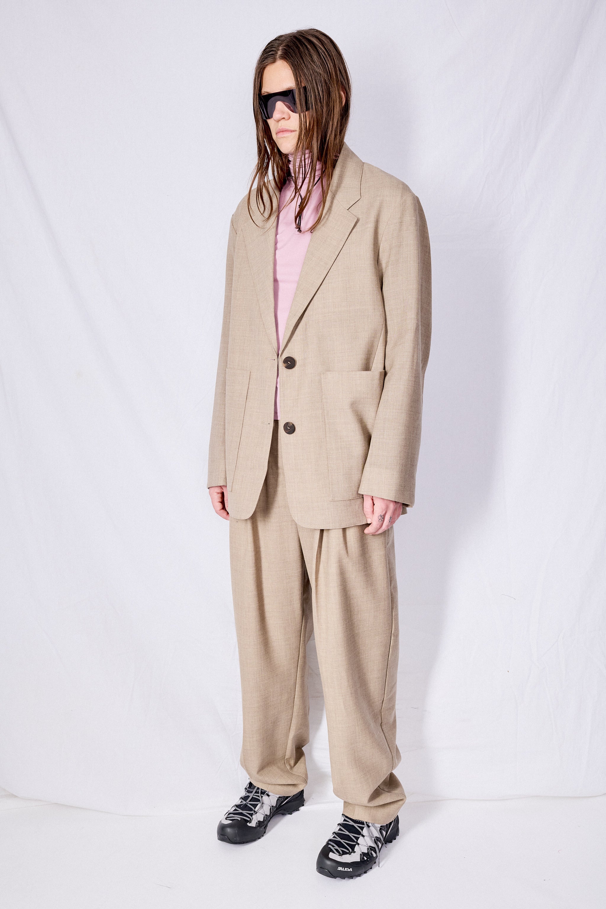 Studio Nicholson Conde Jacket - Straw Melange | Garmentory