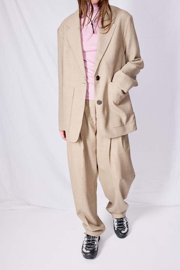 Studio Nicholson Conde Jacket - Straw Melange | Garmentory