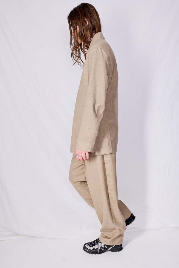 Studio Nicholson Conde Jacket - Straw Melange | Garmentory