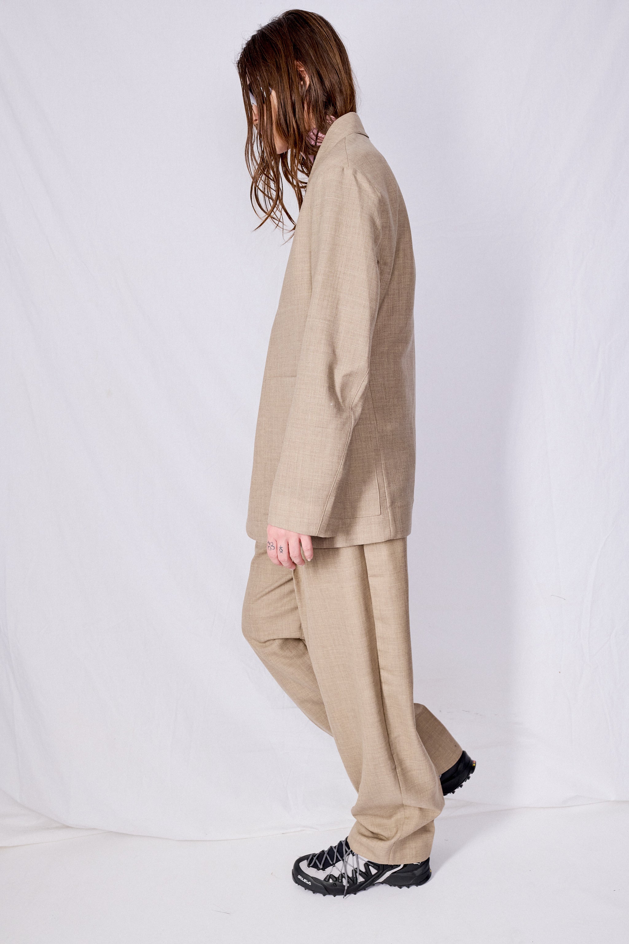 Studio Nicholson Conde Jacket - Straw Melange | Garmentory