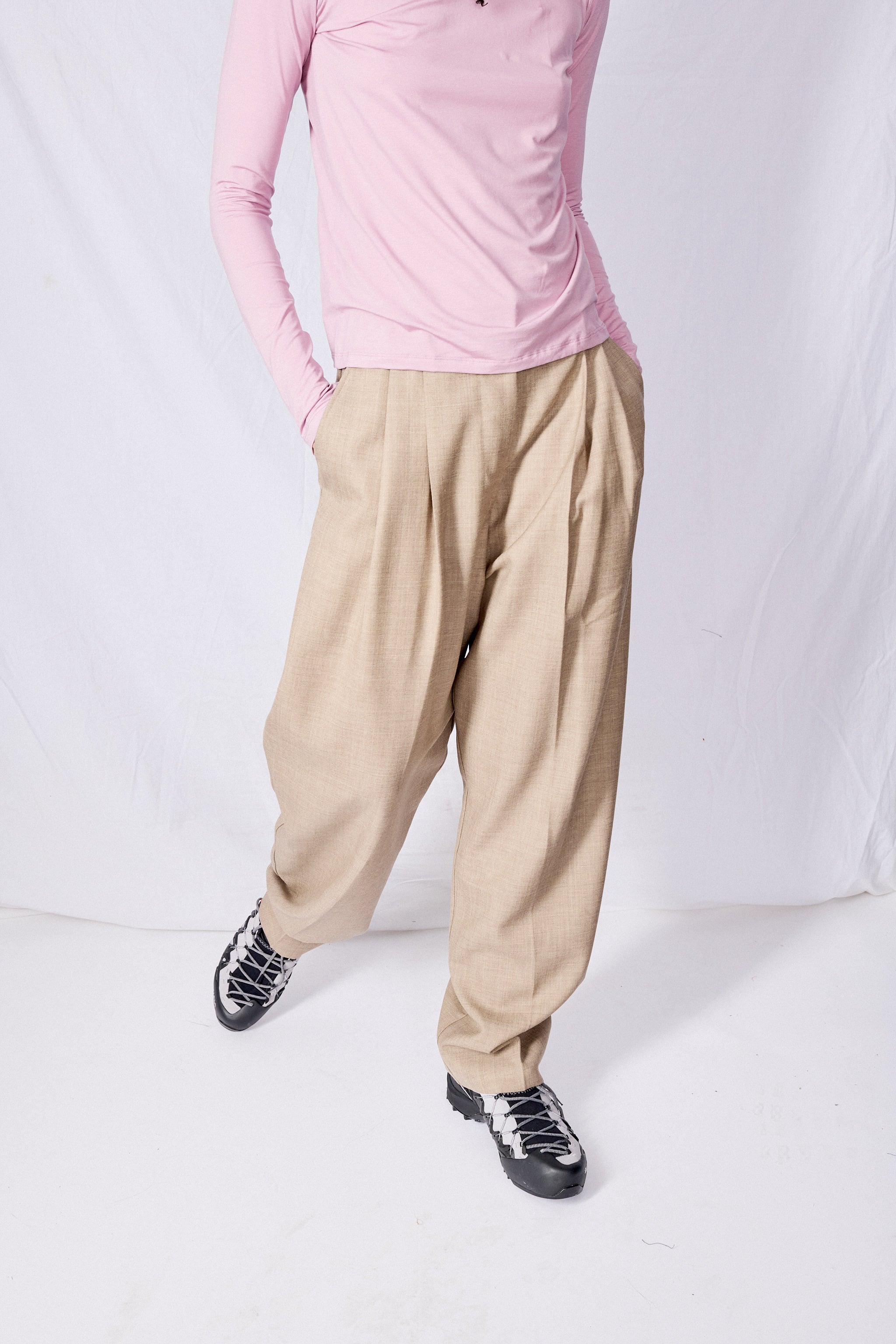 Studio Nicholson Sperro Pant - Straw Melange | Garmentory