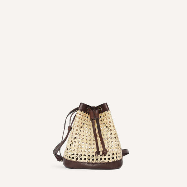 Bembien Benna Bucket Mini - Chocolate Rattan | Garmentory