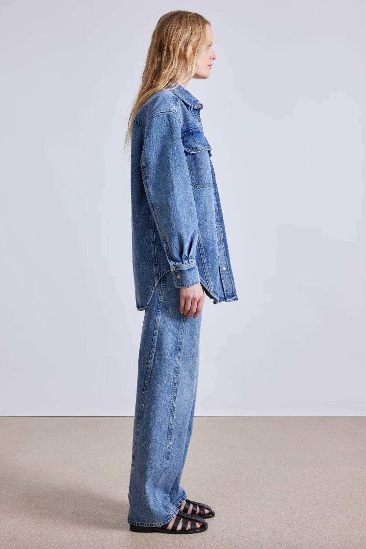 Apiece Apart Pia Oversized Shaket - Austin Wash | Garmentory