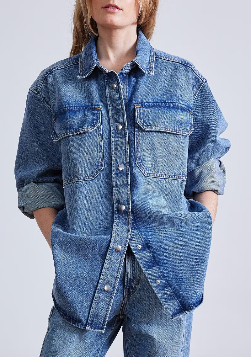 Apiece Apart Pia Oversized Shaket - Austin Wash | Garmentory
