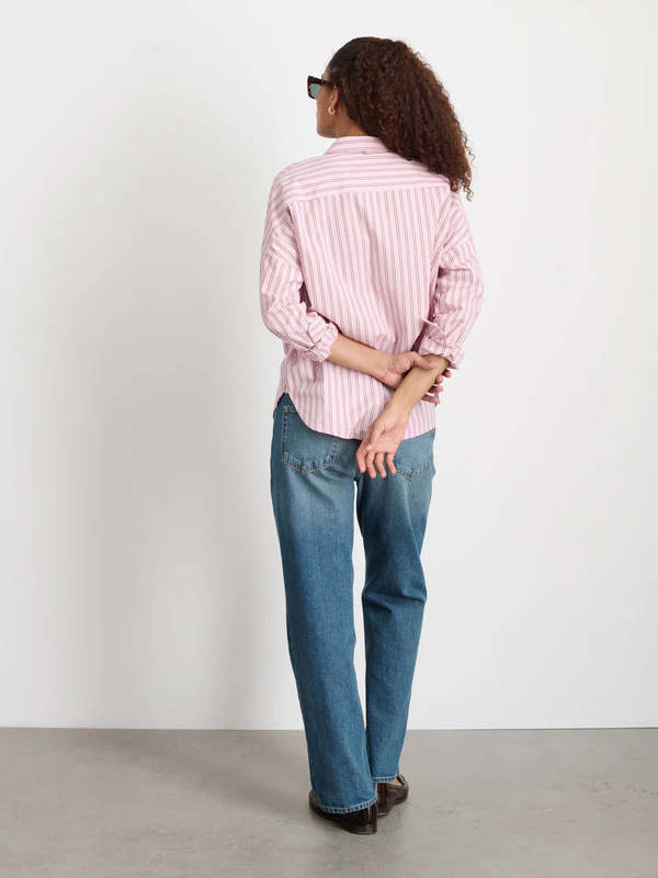 Alex Mill Jo Paper Poplin Shirt - Pink Stripe | Garmentory