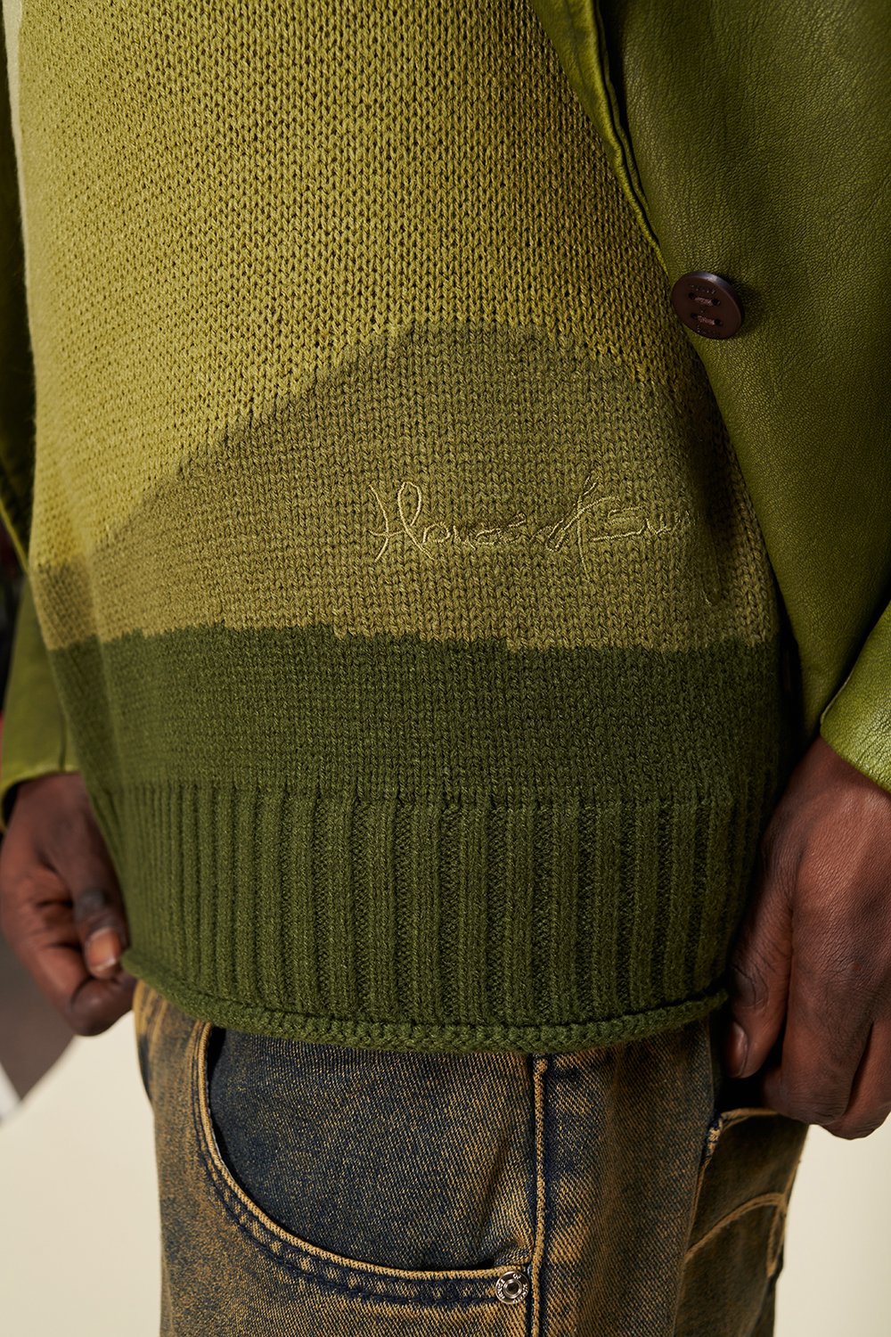 House of Sunny The Eden Landscape Sweater - Multi | Garmentory