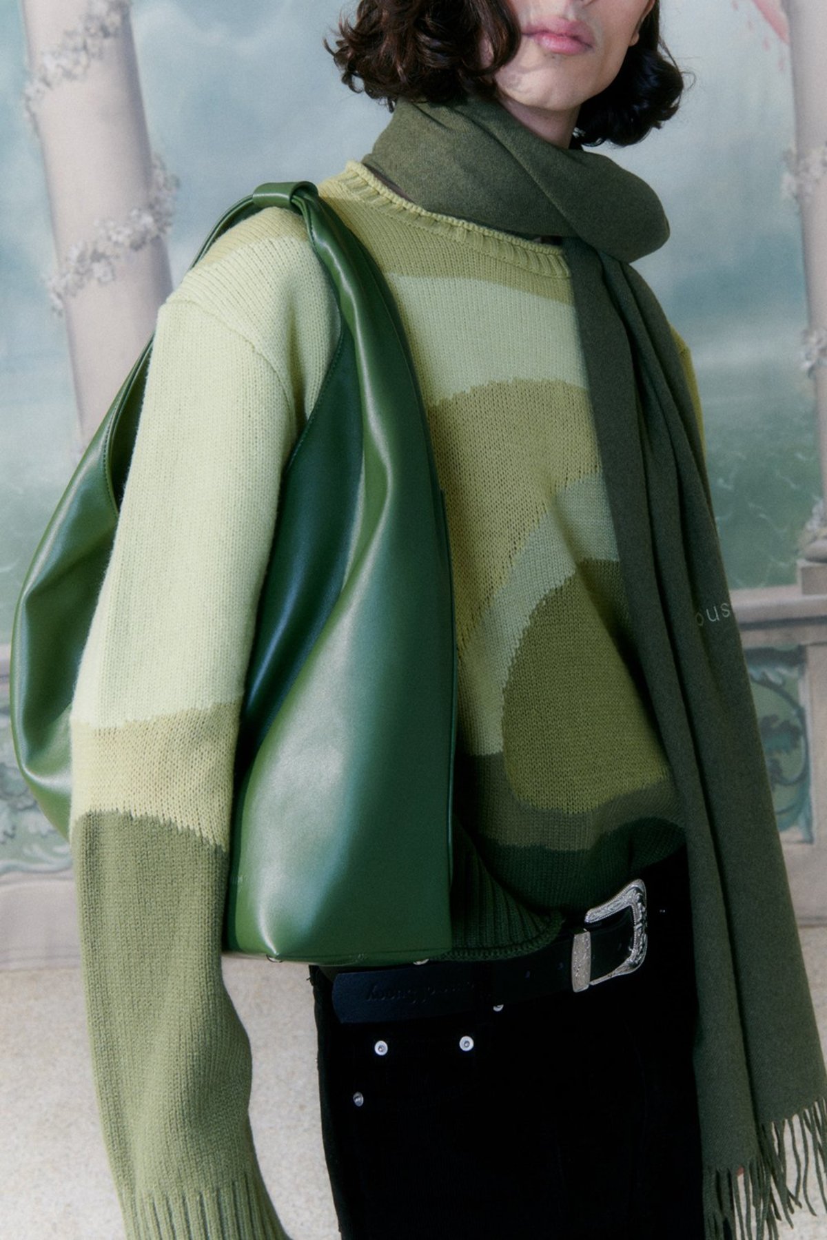 House of Sunny The Eden Landscape Sweater - Multi | Garmentory