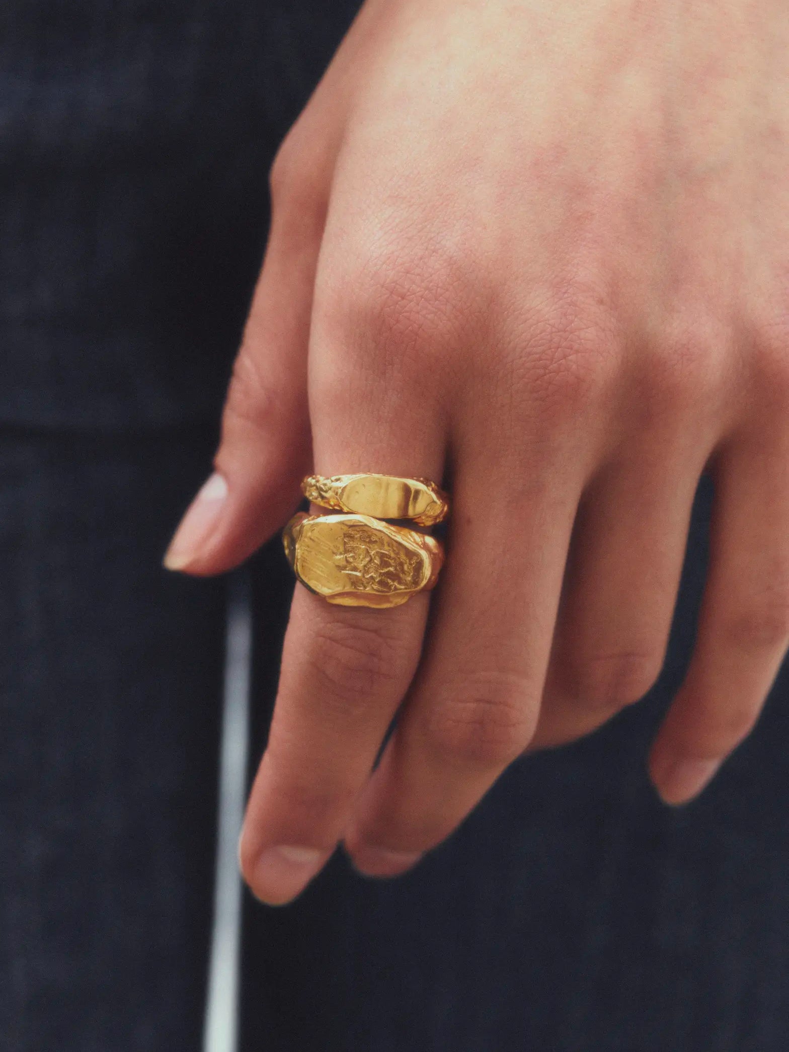 Simuero Agosto Ring - Gold | Garmentory