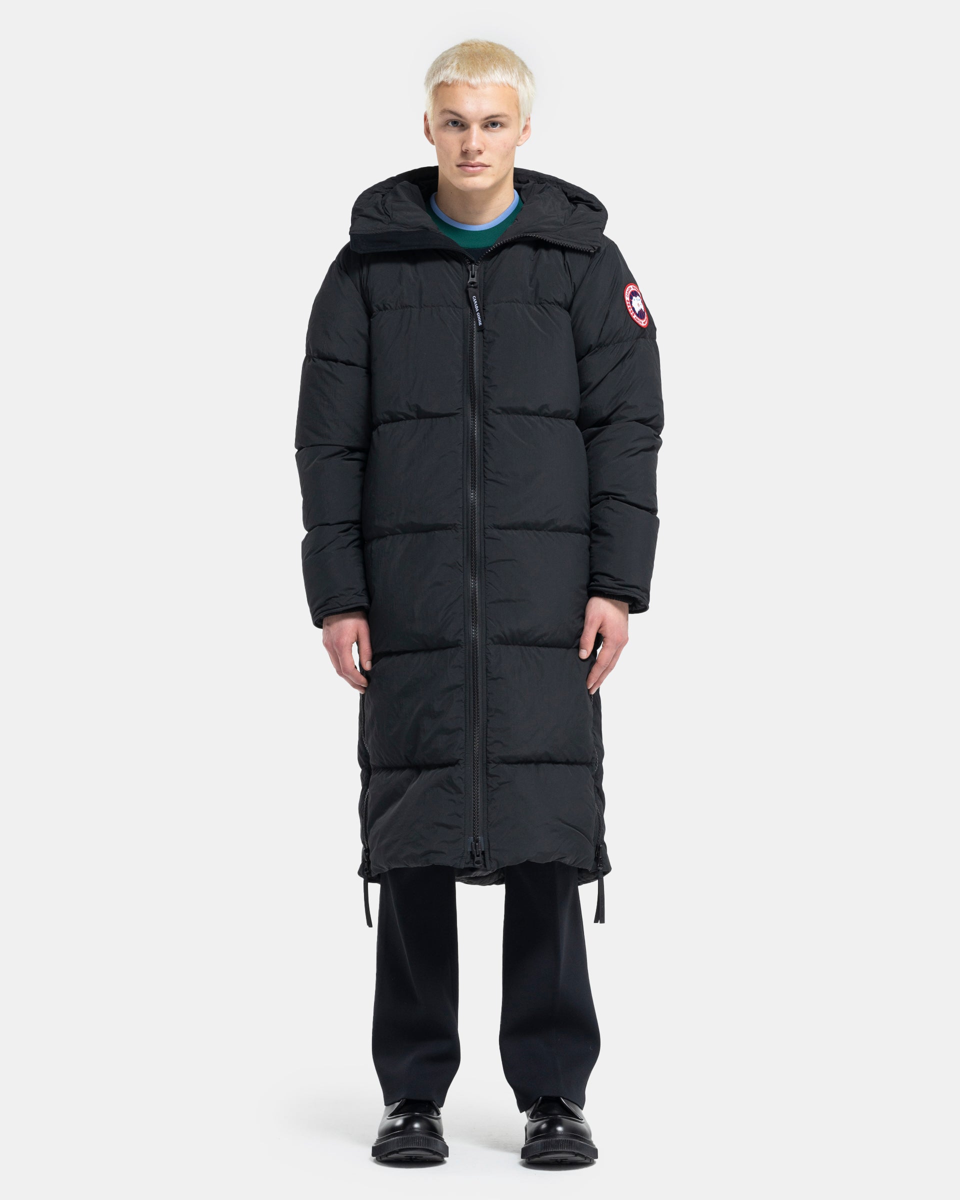 Canada Goose Lawrence Long Puffer - Black | Garmentory