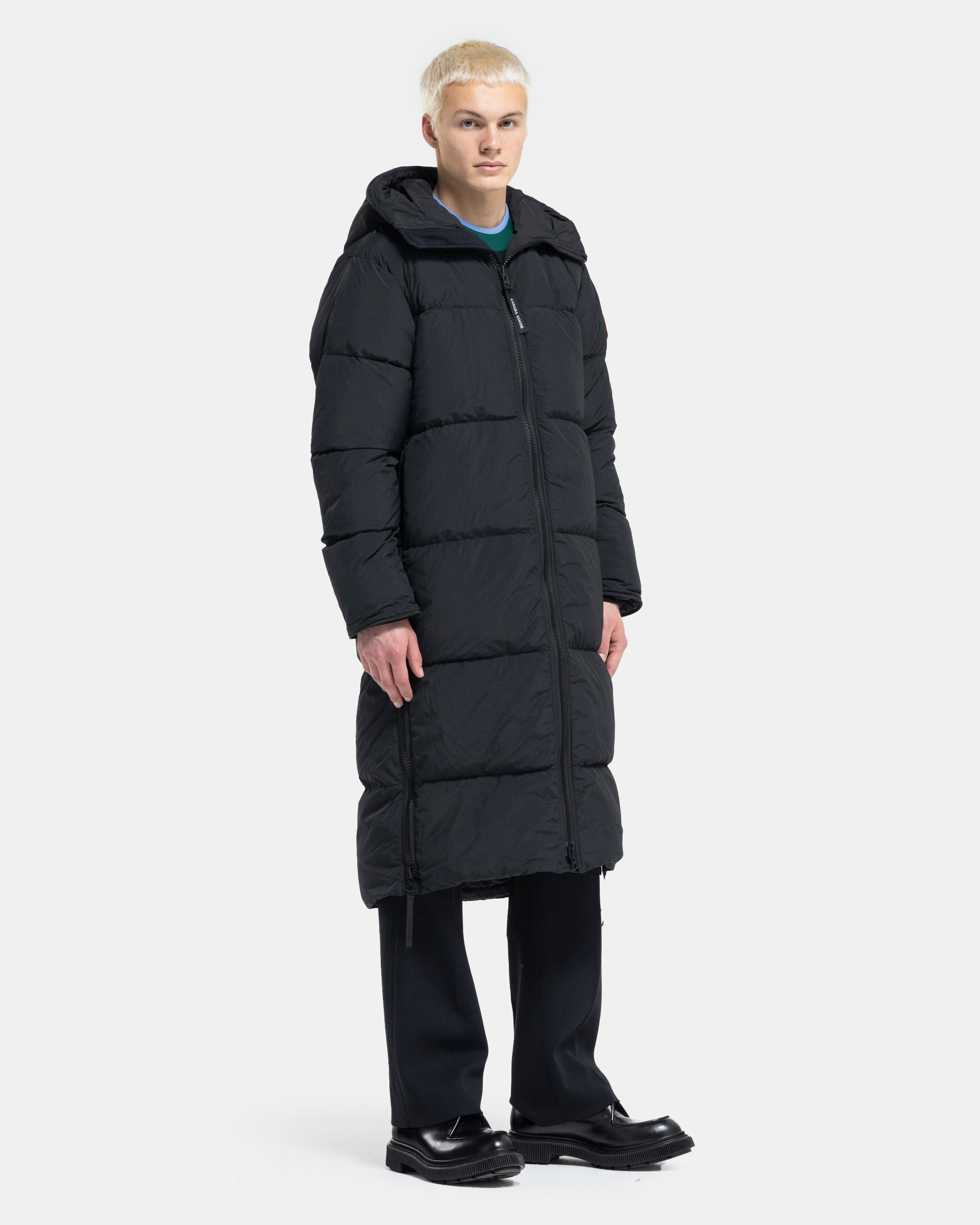 Canada Goose Lawrence Long Puffer - Black | Garmentory