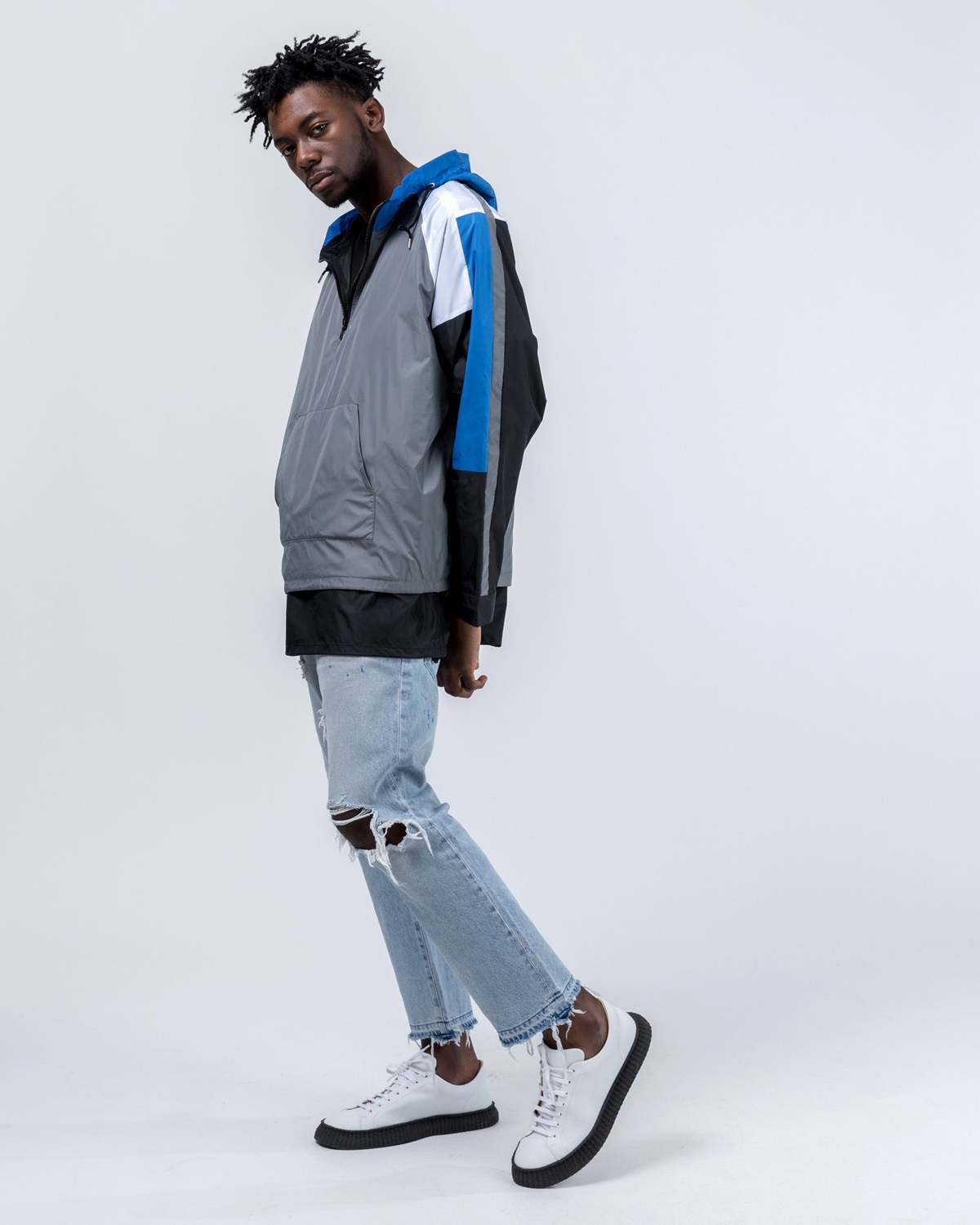 John Elliott Sail Jacket - Black/Gray | Garmentory