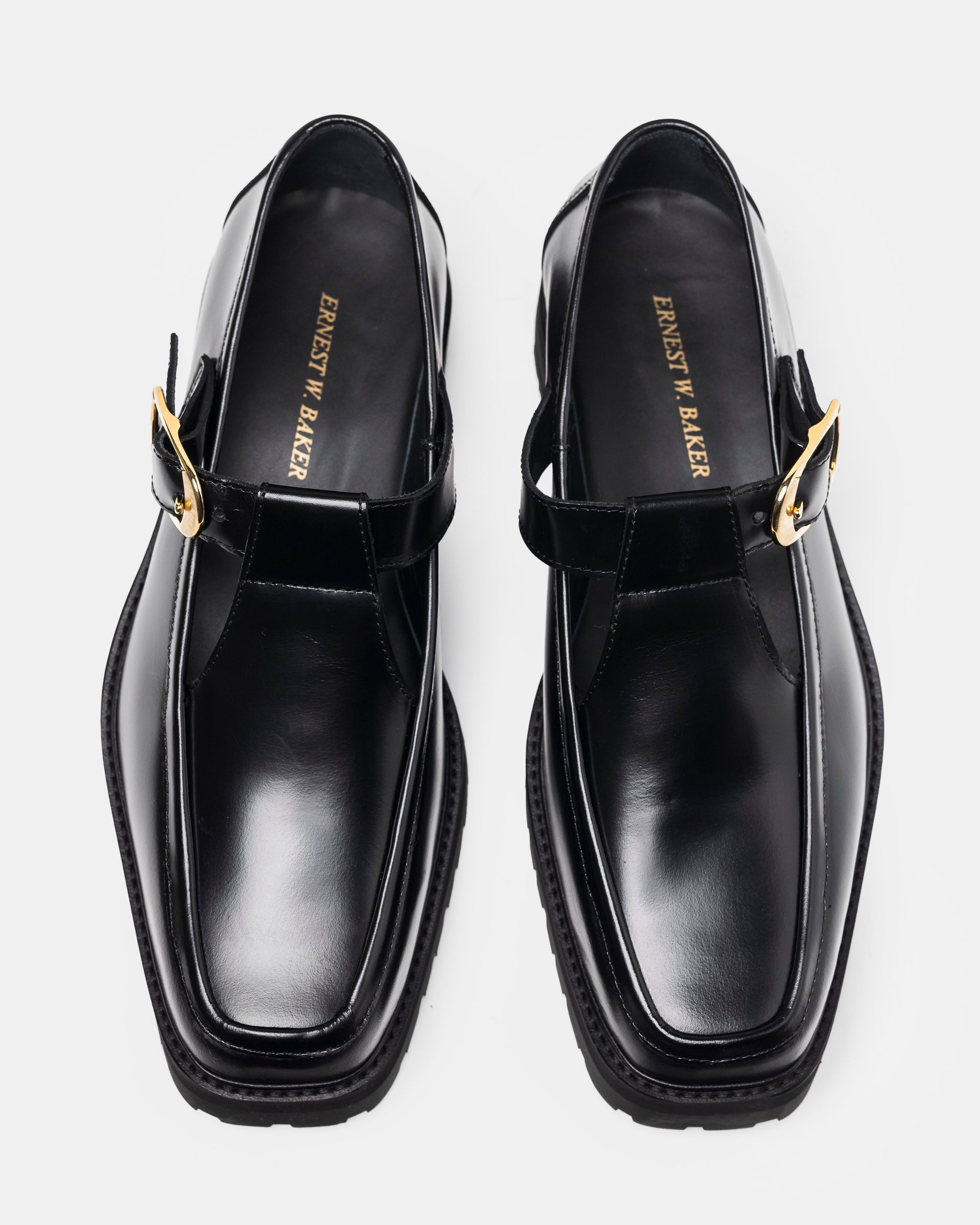 Ernest W. Baker T Bar Loafers - Black | Garmentory