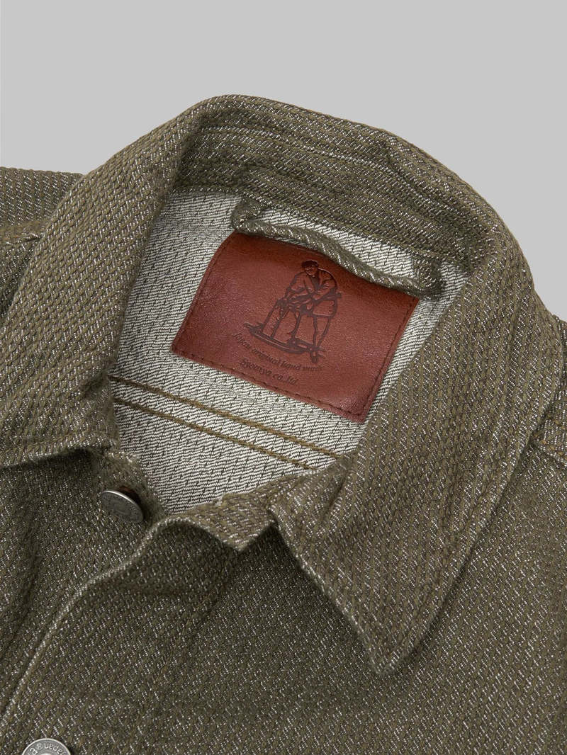 Pure Blue Japan Sashiko Type II Jacket - Olive | Garmentory