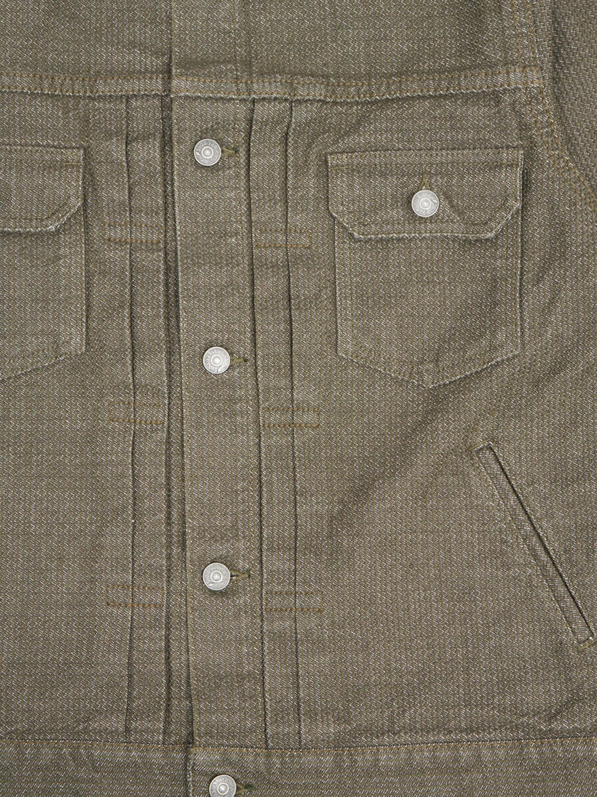 Pure Blue Japan Sashiko Type II Jacket - Olive | Garmentory