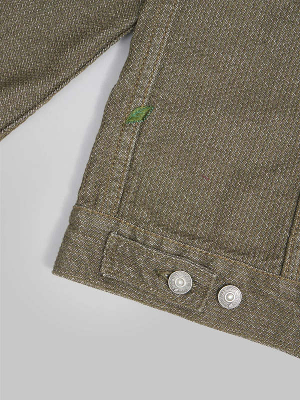 Pure Blue Japan Sashiko Type II Jacket - Olive | Garmentory