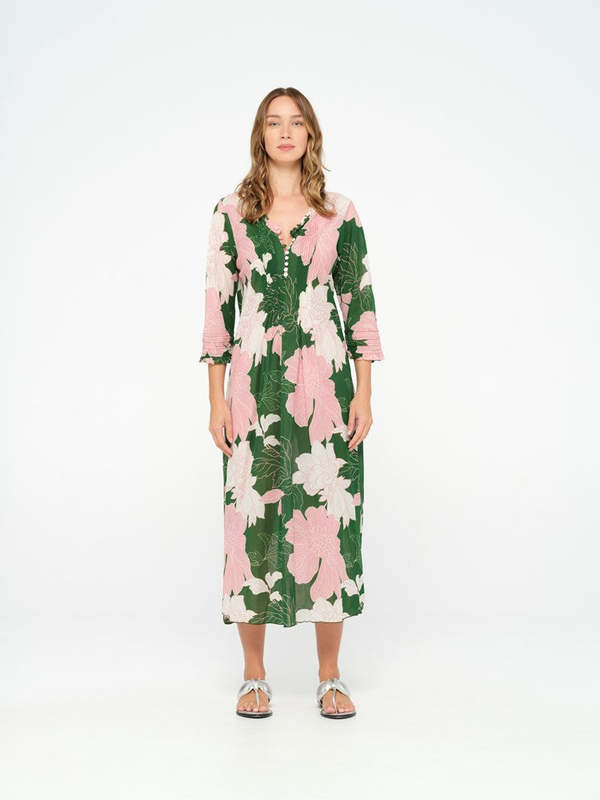 OneSeason Long Poppy Dress - Playa Emerald | Garmentory