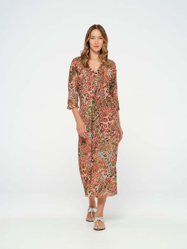 OneSeason Long Poppy Dress - Sugar Beach | Garmentory