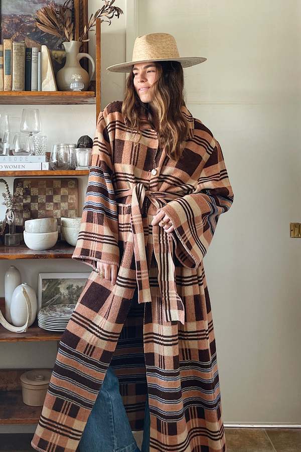 Ludlow Beacon Blanket Duster - Multi Brown | Garmentory