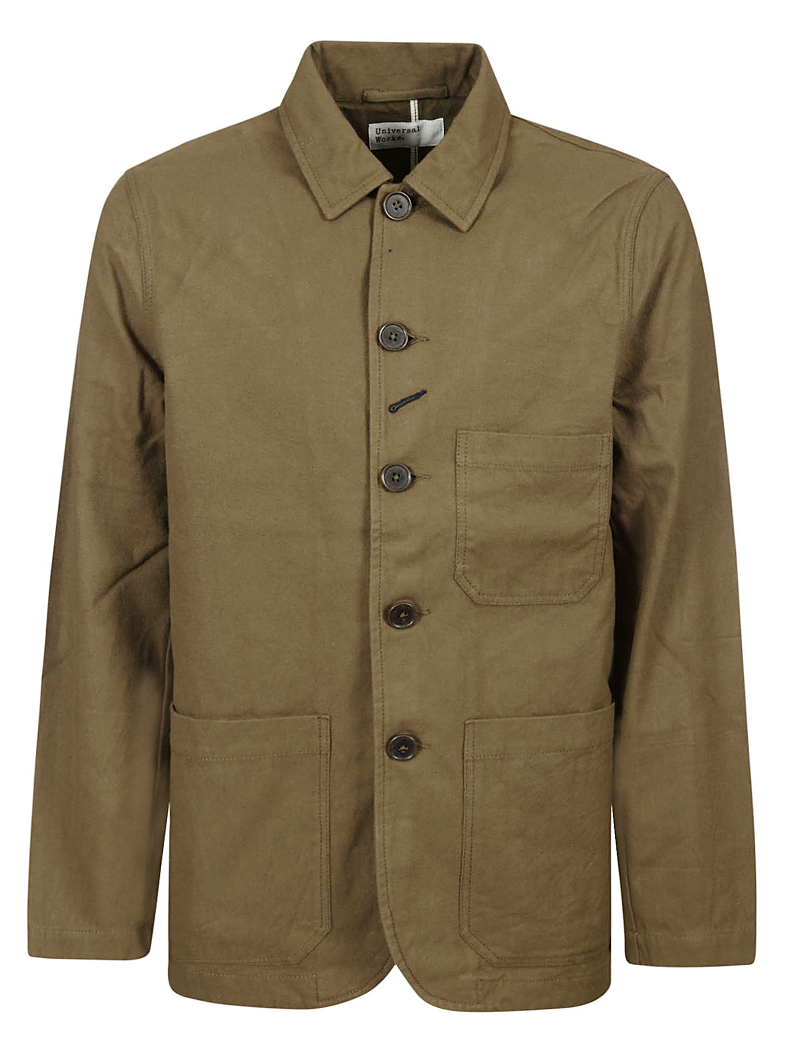 Universal Works Bakers Chore Jacket - Olive | Garmentory