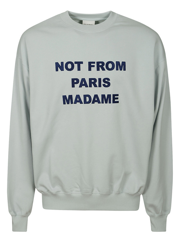 Drole de Monsieur Le Slogan Sweat - Light Blue | Garmentory