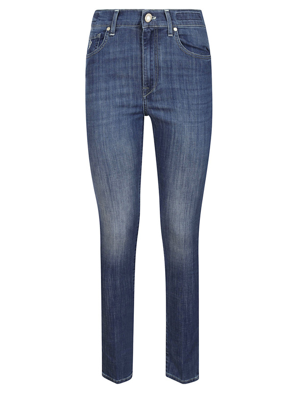 Handpicked SLIM PANT HIGH WAIST denim - 002 LAV 2 MEDIUM BLUE DENIM ...