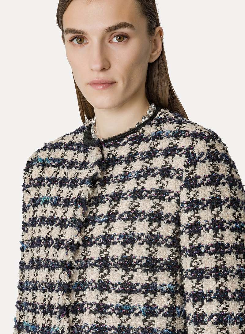 Forte Forte Pied de Coque Tweed Jacket - Ink | Garmentory